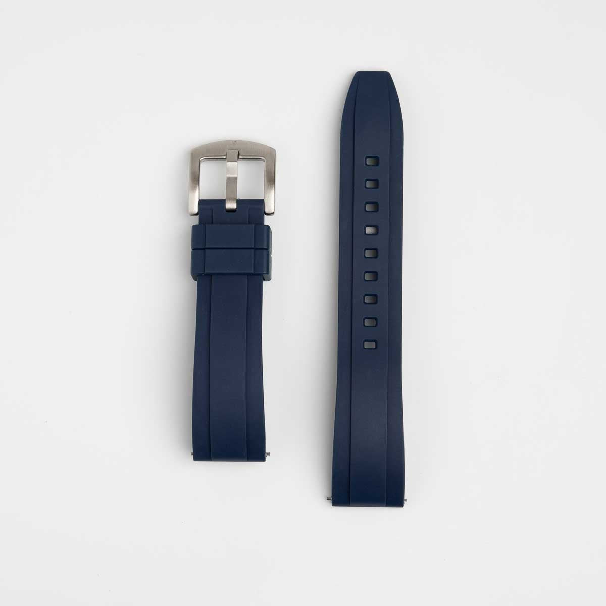 Blue Divers Silicone Quick Release Watch Strap