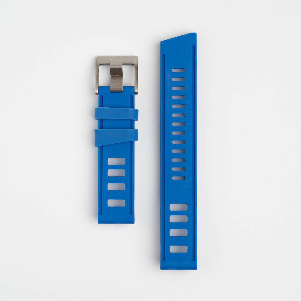 Blue ISO Dive Silicone Watch Strap