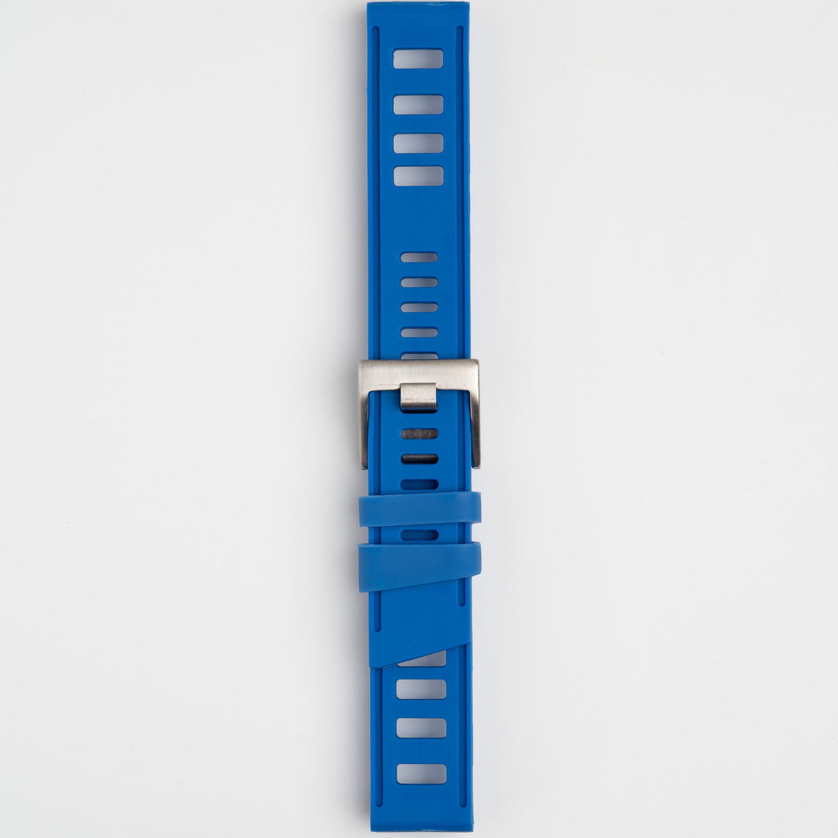 Blue ISO Dive Silicone Watch Strap