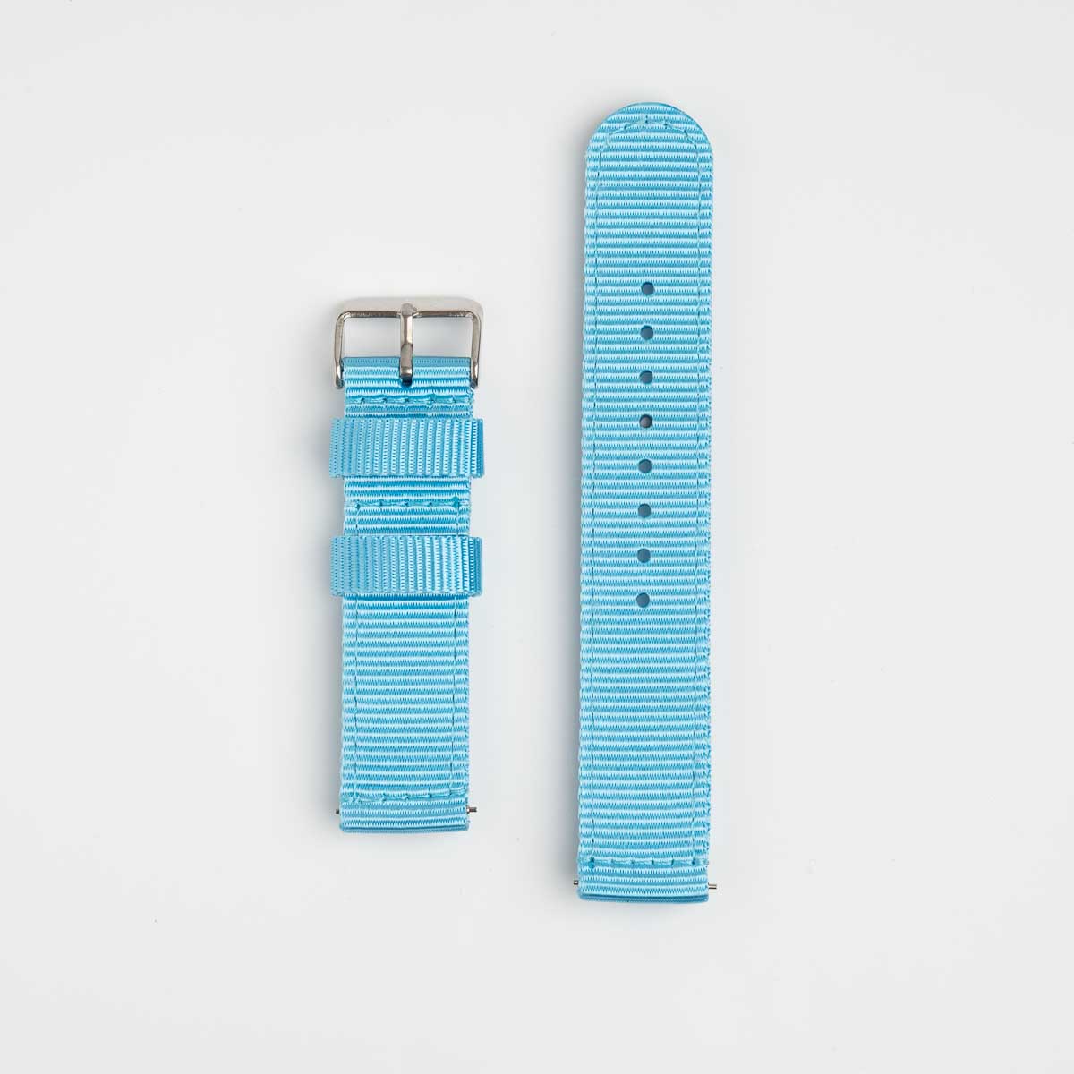 Blue Nylon Quick Release Watch Strap