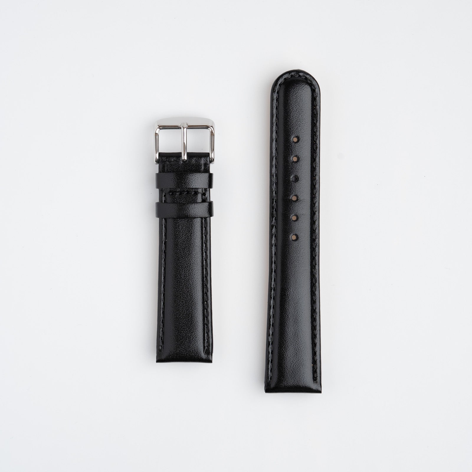 Black Extra Long Padded Watch Strap