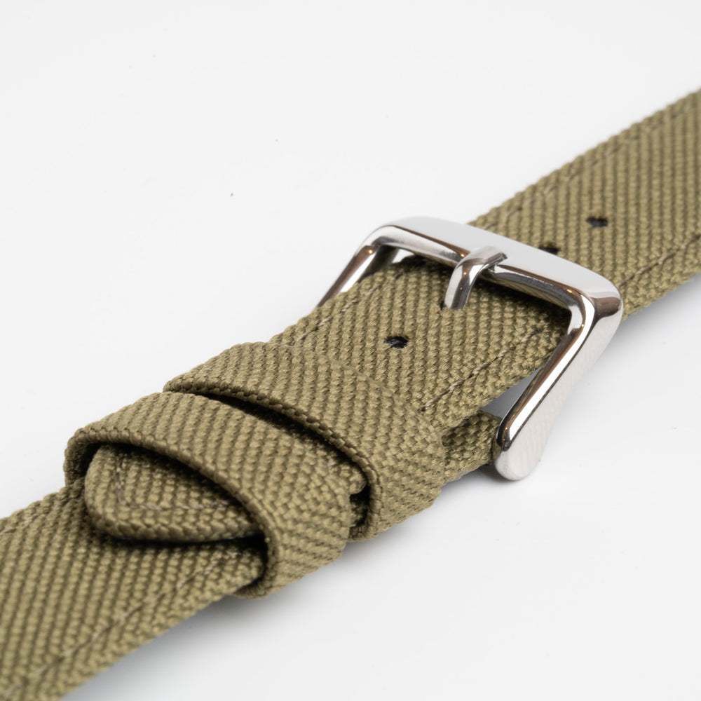 Green Canvas Fabric Watch Strap