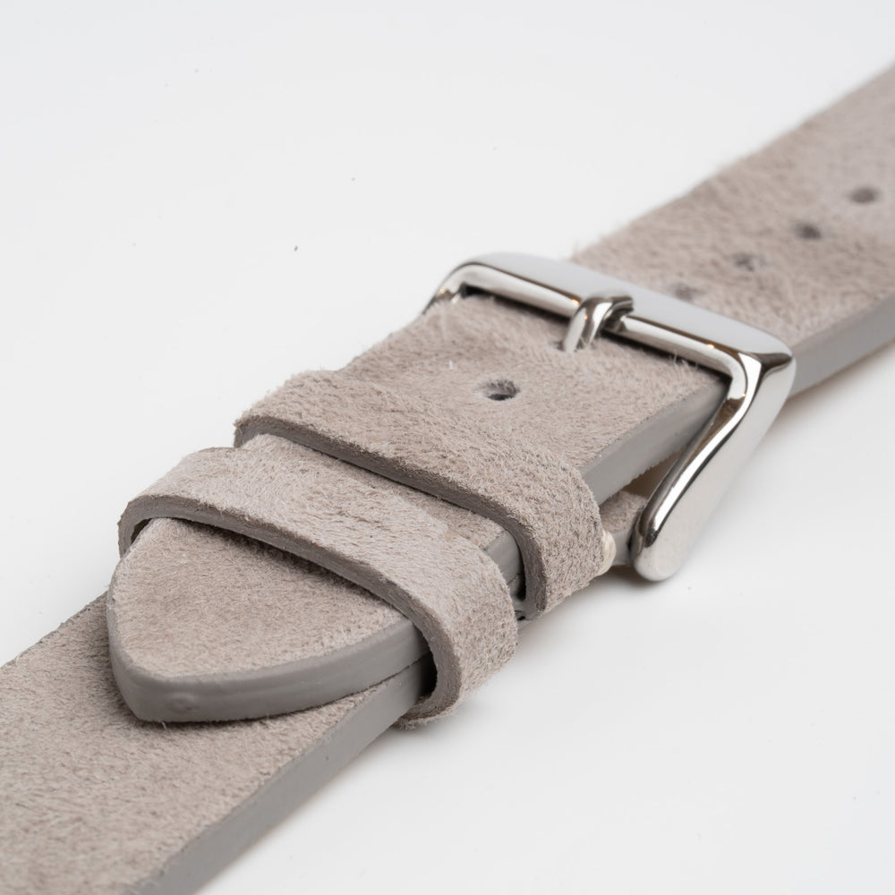 White Napped Suede Watch Strap