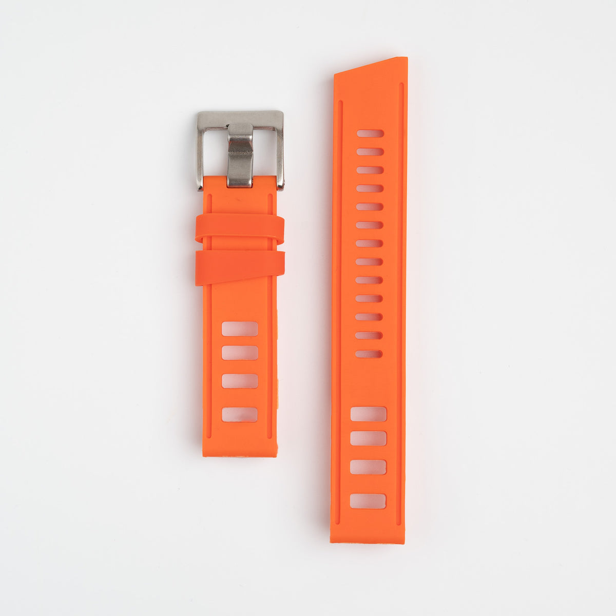 Orange ISO Dive Silicone Watch Strap