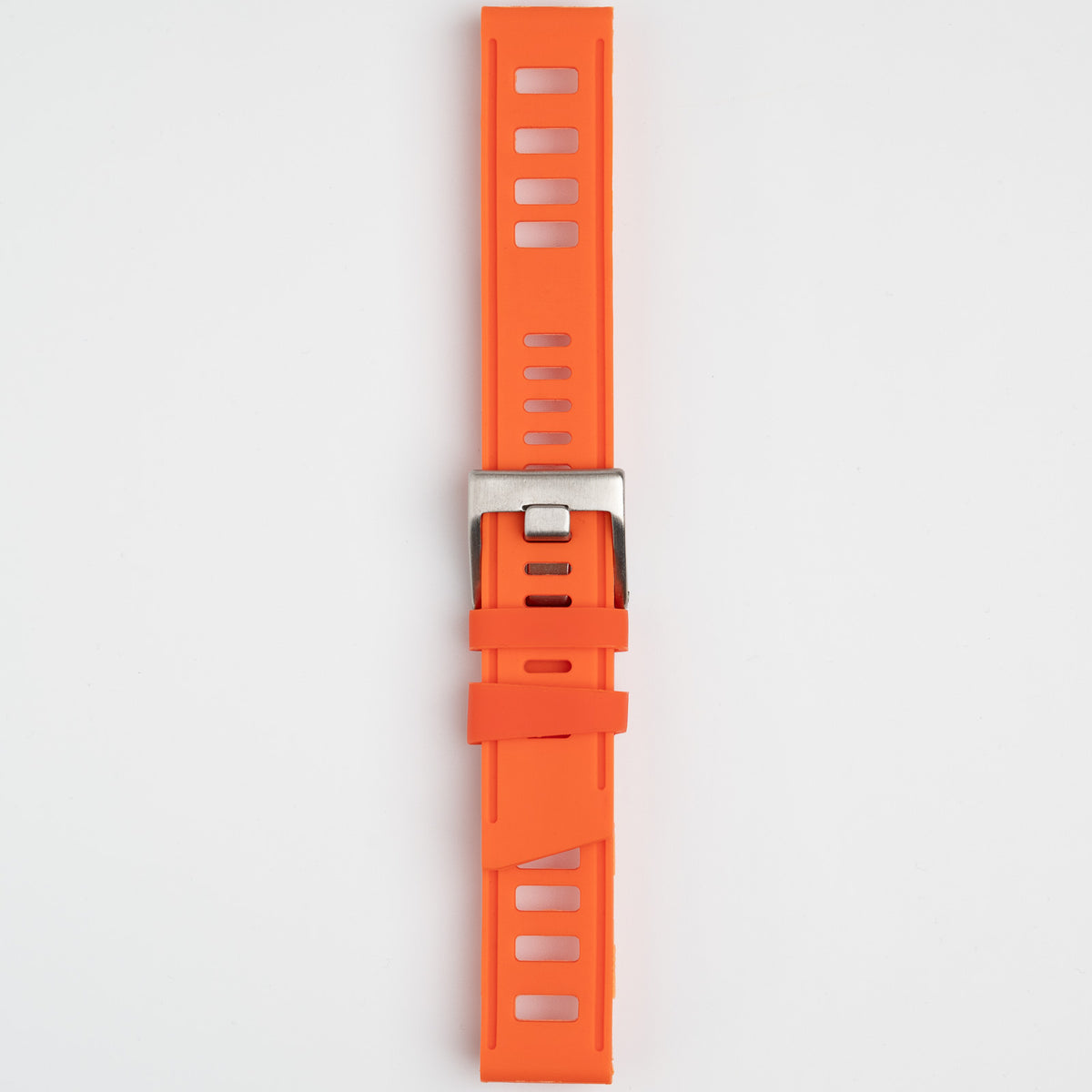 Orange ISO Dive Silicone Watch Strap