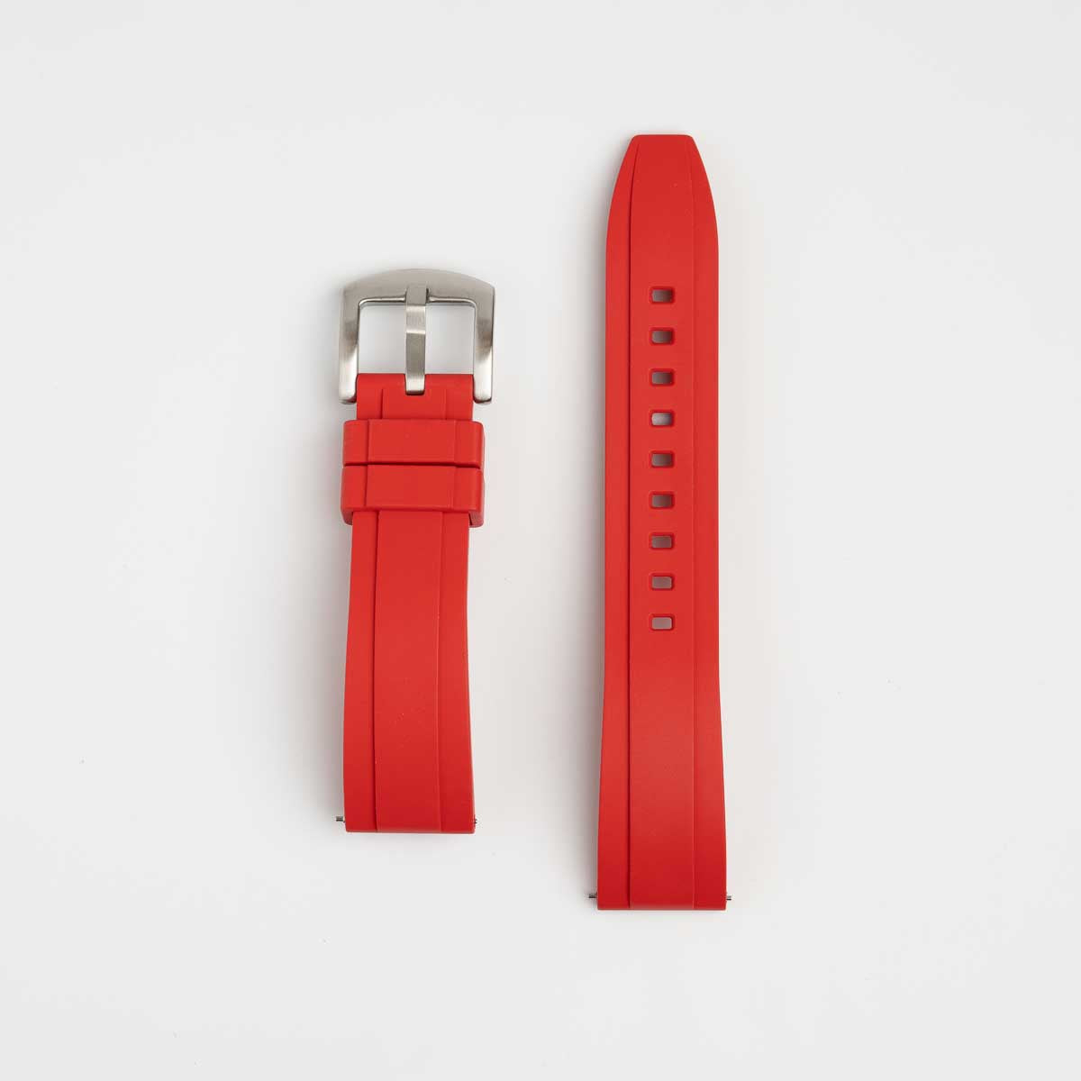 Red Divers Silicone Quick Release Watch Strap