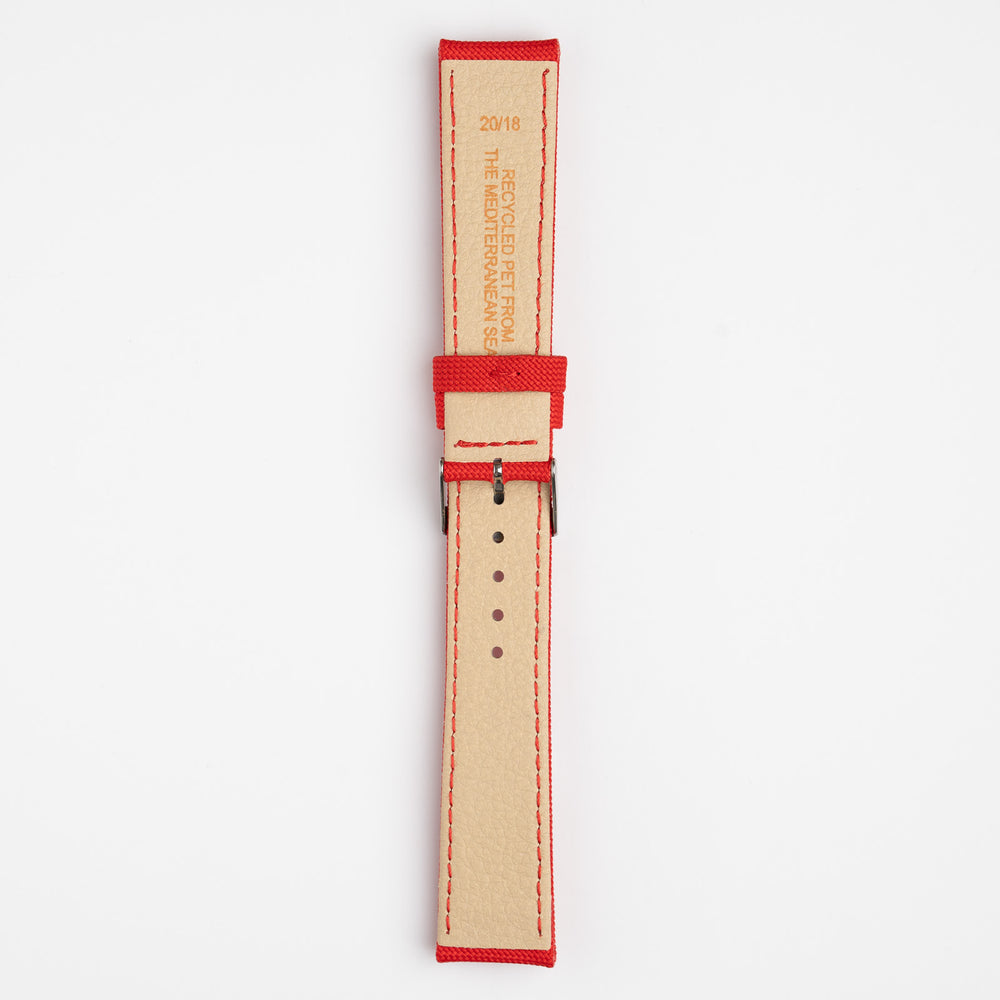 Red Ocean Plastic Watch Strap