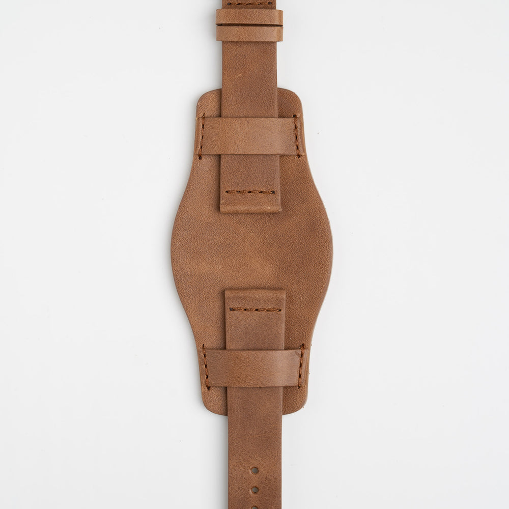 Tan Bund Leather Watch Strap