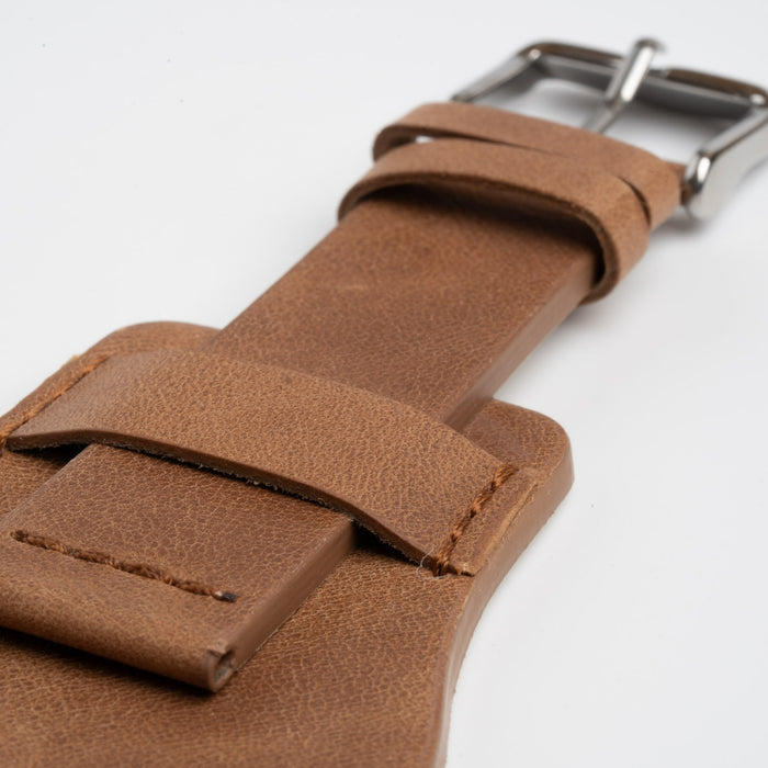 Tan Bund Leather Watch Strap