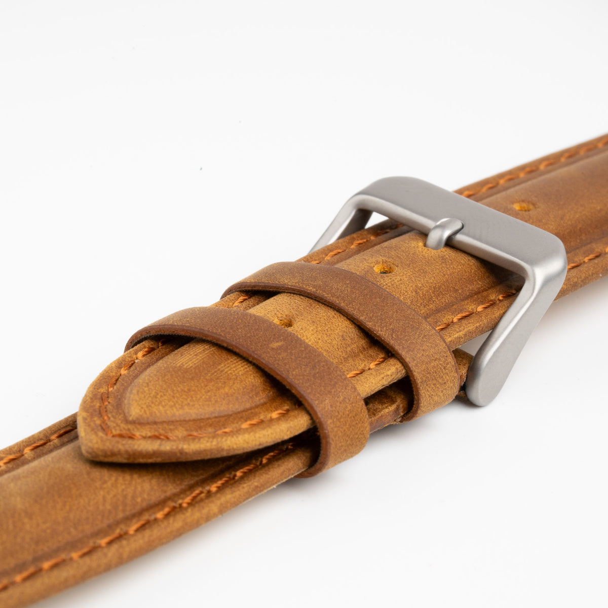 Tan Suede Leather Watch Strap
