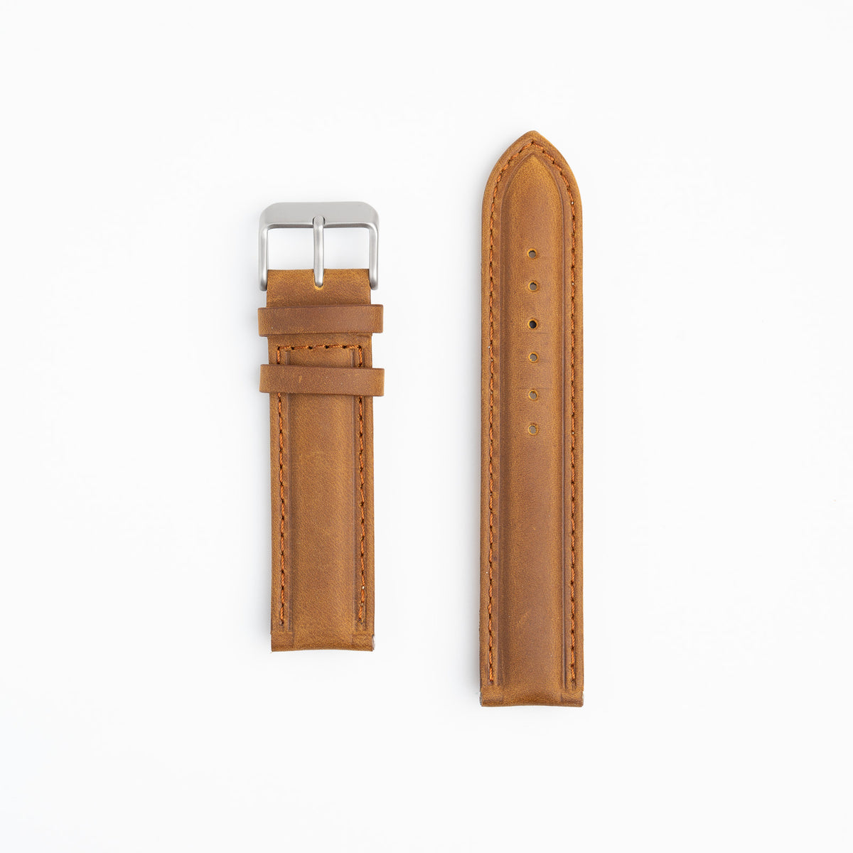 Tan Suede Leather Watch Strap