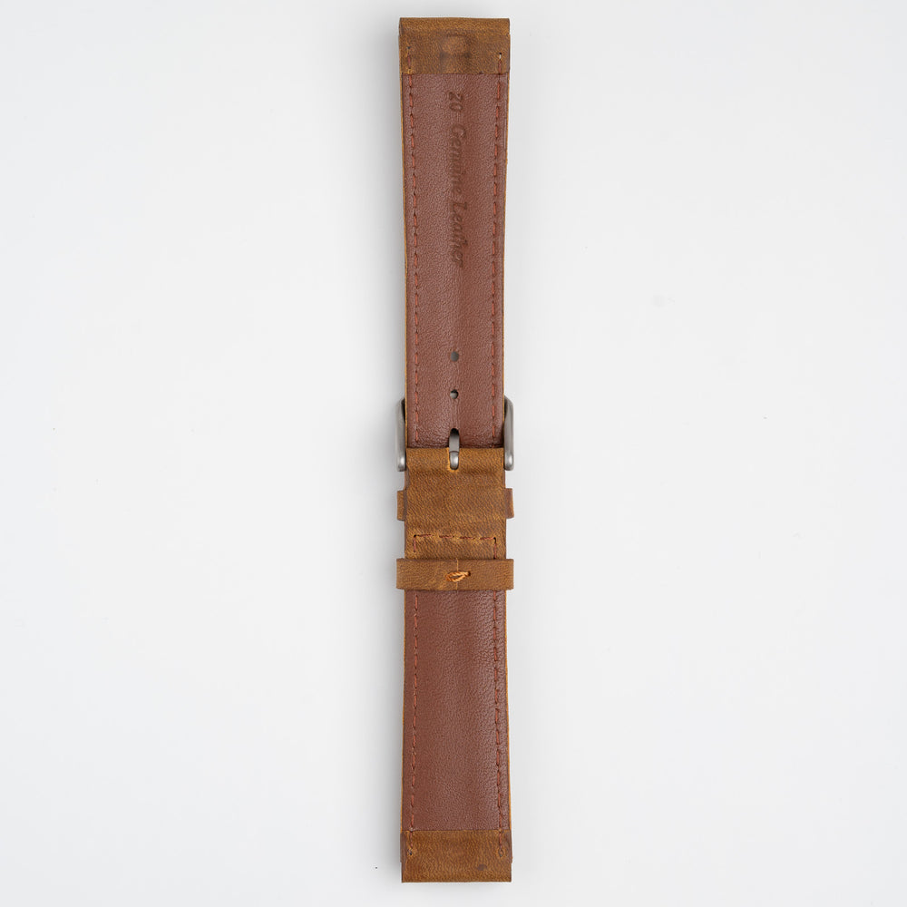 Submerge Double Ridge Tan Watch Strap