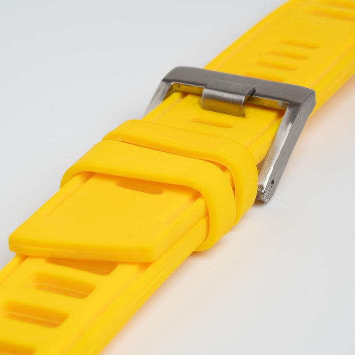 Yellow ISO Dive Silicone Watch Strap