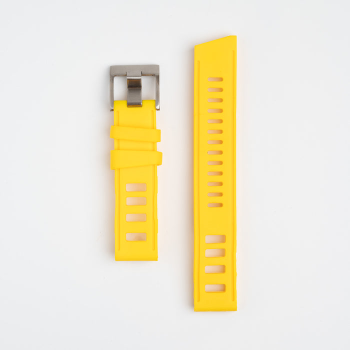 Yellow ISO Dive Silicone Watch Strap