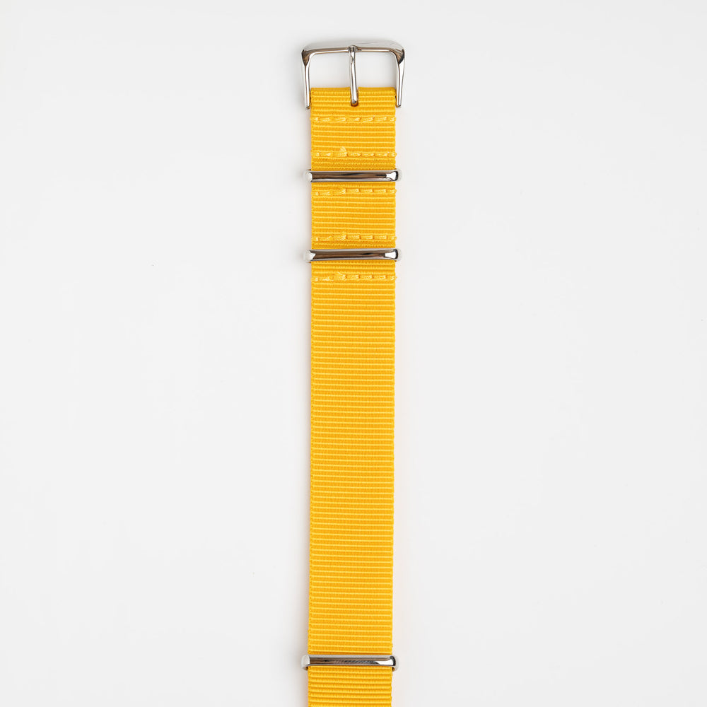 Yellow Nylon Military Watch Strap