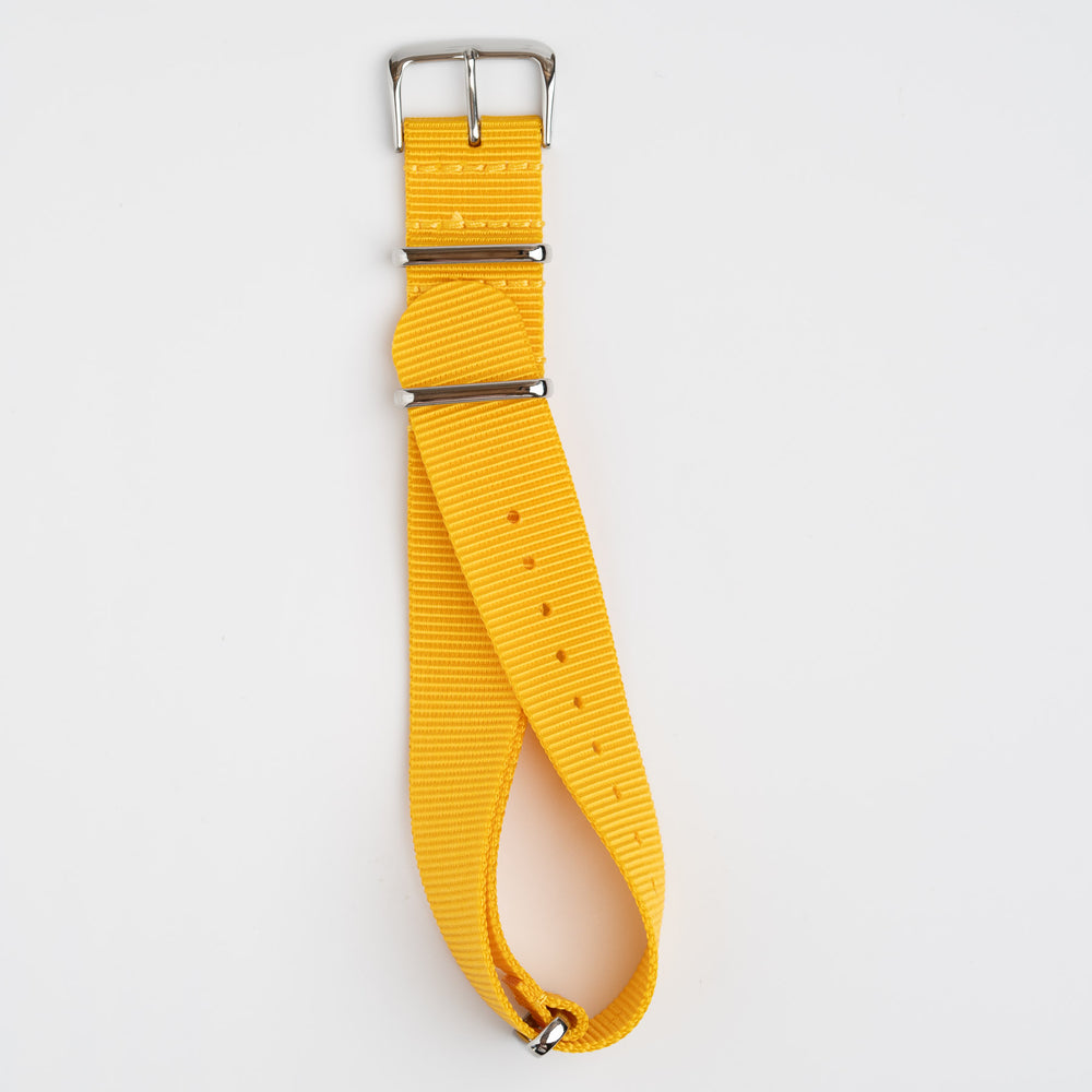 Yellow Nylon Military Watch Strap