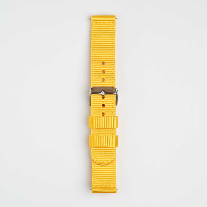 Yellow Nylon Quick Release Watch Strap